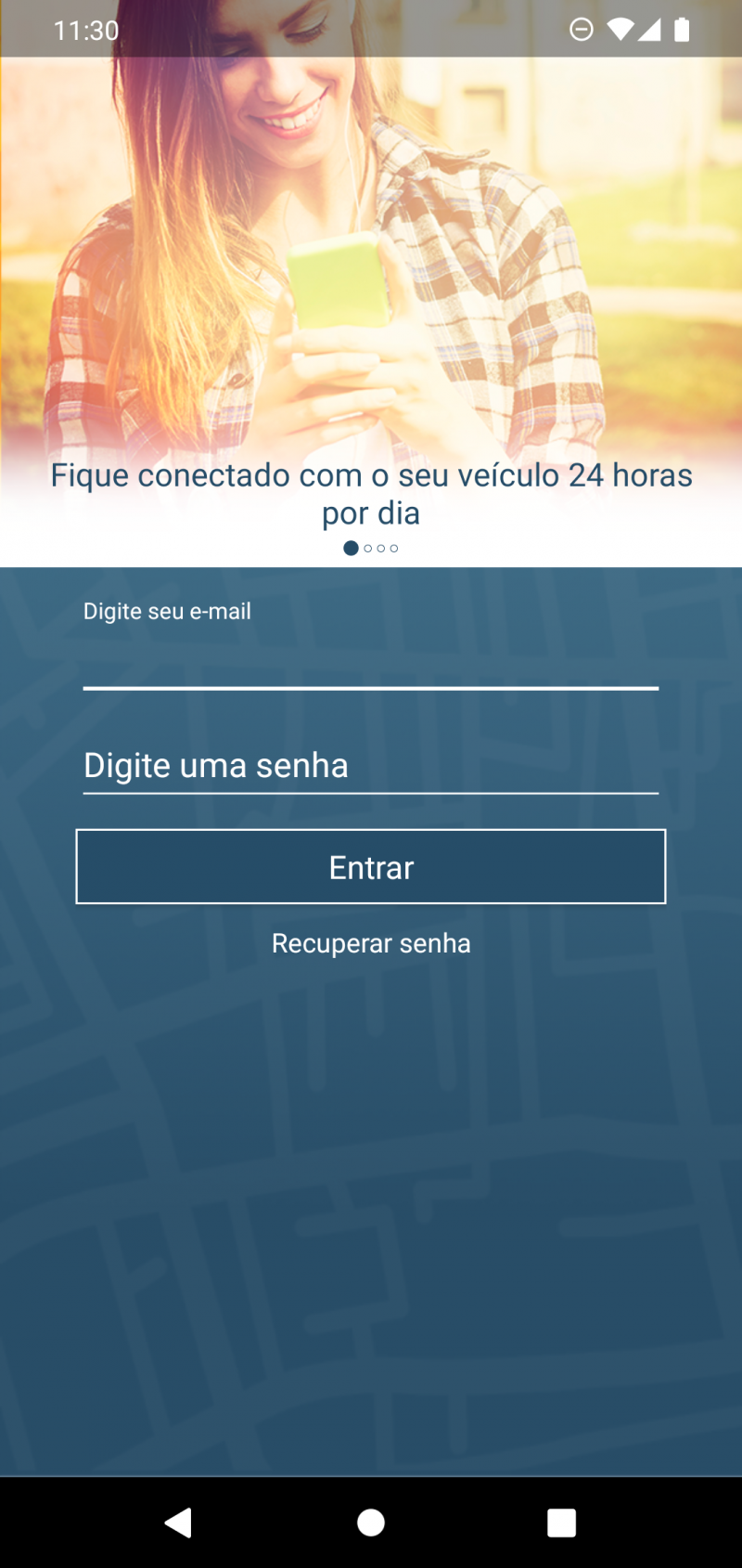 Login no Aplicativo – TracknMe